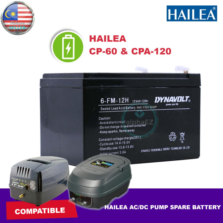 Aquarium Hailea CP-60 CPA-60 CPA-120 CP60 CPA120 CPA60 ORIGINAL BATTERY AC/DC Air Pump Oxygen ...