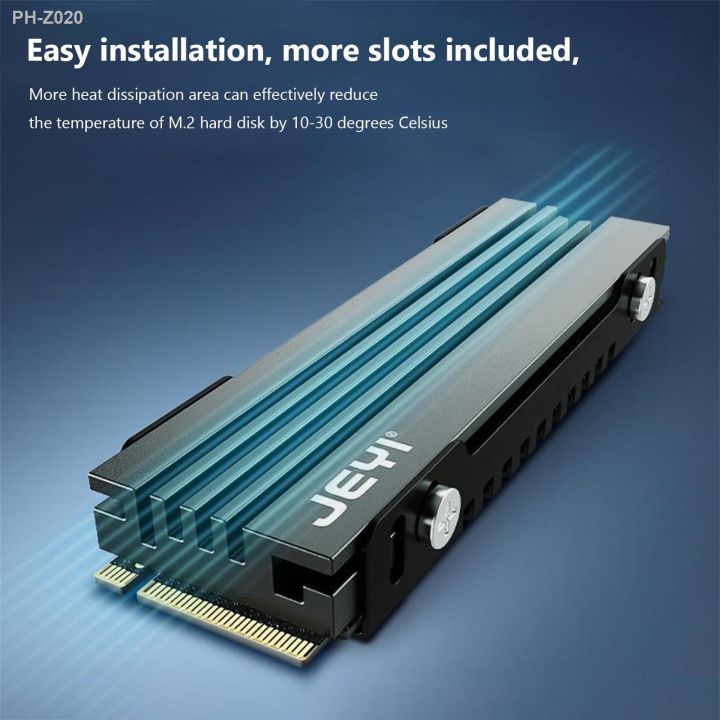 ☃ M.2 SSD Cooler NVME Heatsink Aluminum Alloy PC Efficient Radiator with Thermal Silicone Pad ...