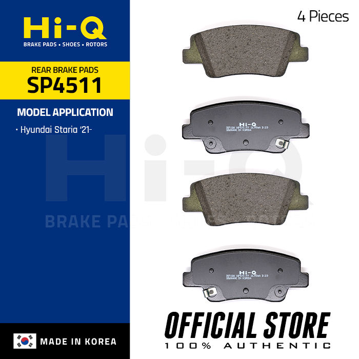 Hi-Q Rear Brake Pads for Hyundai Staria 2021- SP4511 | Lazada PH