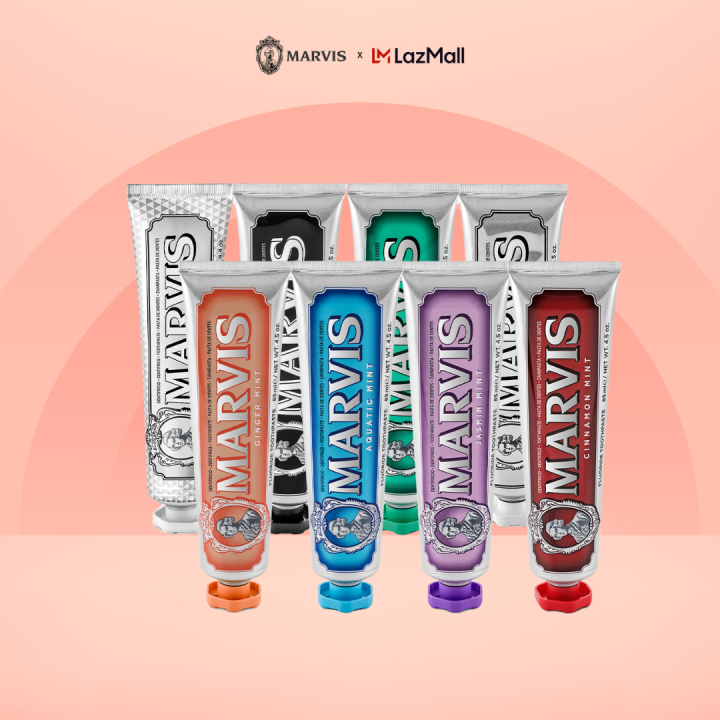 [CHÍNH HÃNG] - Kem đánh răng Marvis 85ml - Classic 9 hương vị cổ điển ...