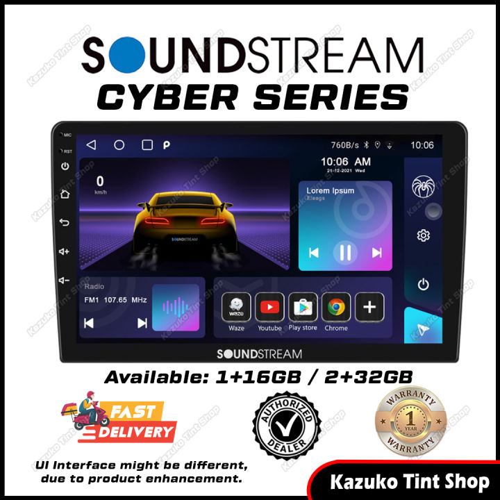 SOUNDSTREAM CYBER 1+16 GB / 2+32 GB Android 12 Android Player Kereta ...