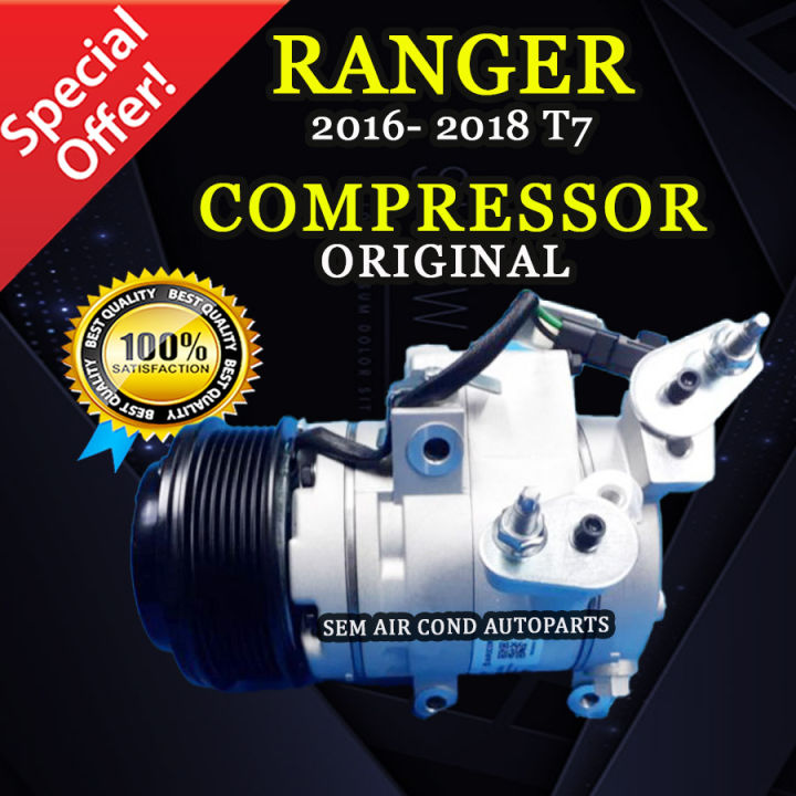 FORD RANGER 2016-2018 YEAR T7 ORIGINAL COMPRESSOR (CAR AIRCOND SYSTEM ...