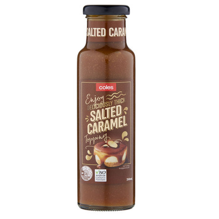 【Food】 Coles Salted Caramel Topping 250mL syrup | Lazada PH