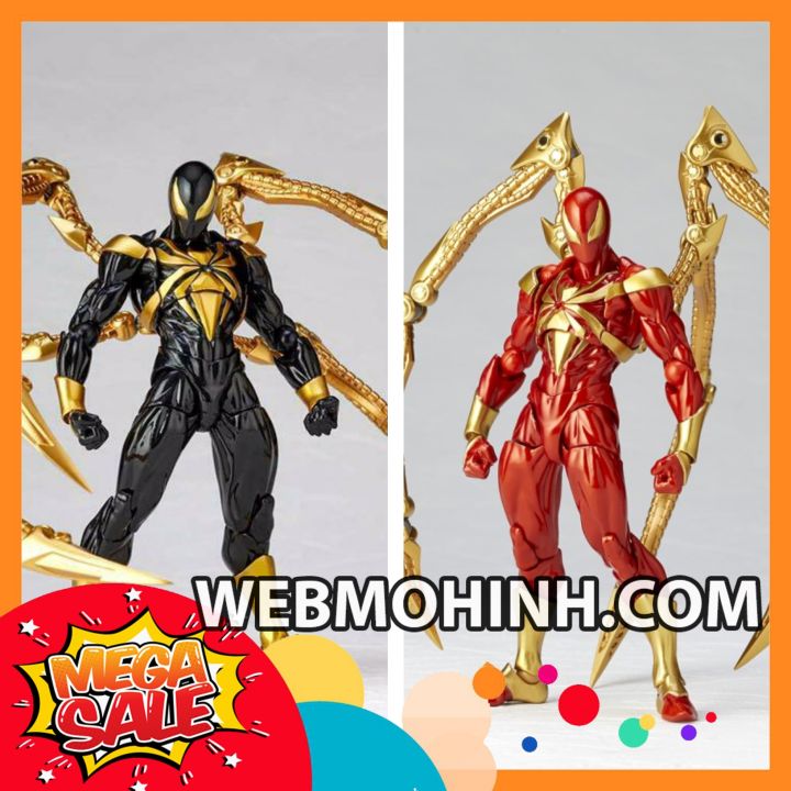 🌟GIÁ HỦY DIỆT🌟 Mô Hình Người Nhện Iron Spider Man Nhện Sắt Đỏ Đen ...