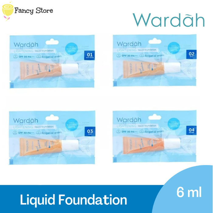 Wardah Lightening Liquid Foundation [6ML - 02 NEUTRAL BEIGE 32N] SACHET ...