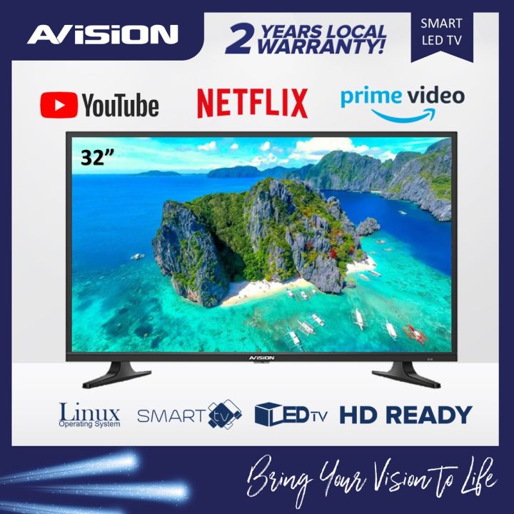 Avision 32 Inch Smart Digital HD Led Tv w/ Built-in Netflix, Youtube ...