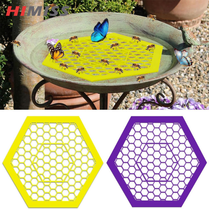 HIMISS 2 Pack Floating Bee Island, Garden Bee Watering Station, Insect ...
