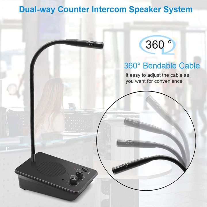 DAYTECH 2 Way Window Intercom System Talk Through Speaker System Anti ...