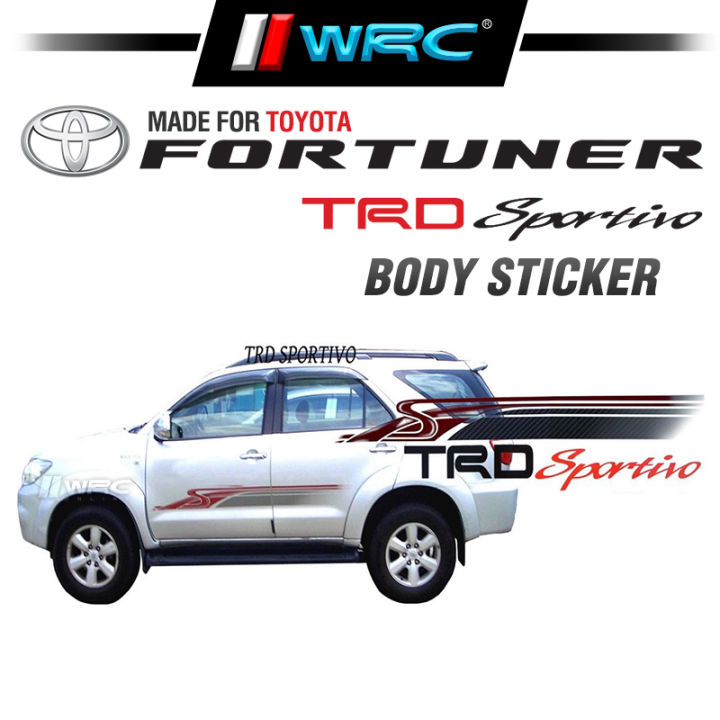 Toyota Fortuner TRD Sportivo Side Body Sticker | Lazada