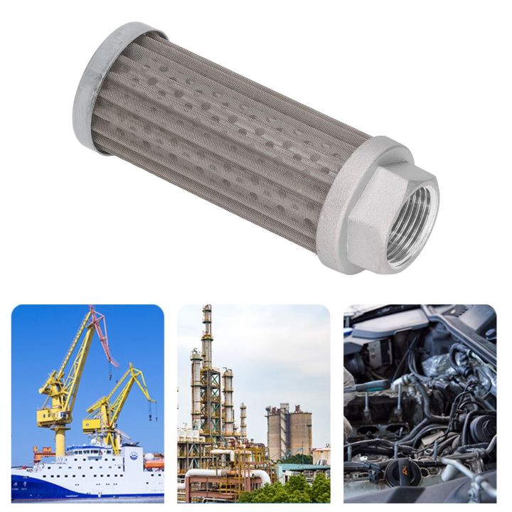 Hydraulic Suction Valve Strainer Oil Filter Metal Mesh Tube Connection ...