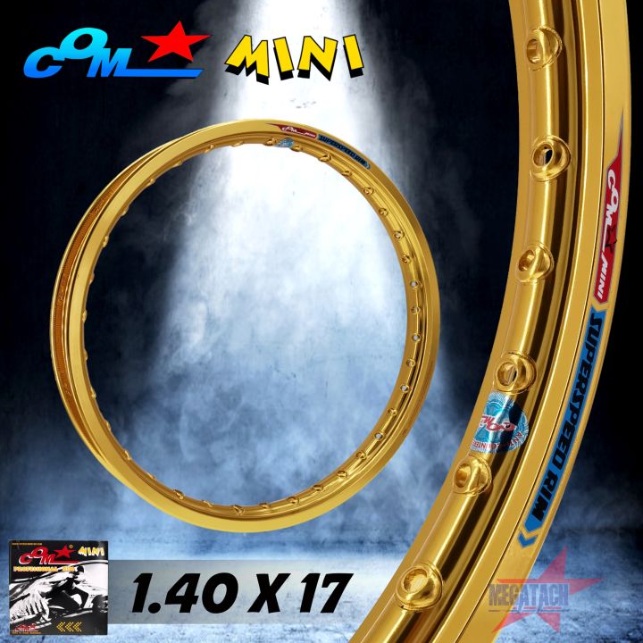 ล้อ COM MINI 1.40 X 17 ขอบเรียบ จำนวน 1 วง วงล้อ คอม ล้อ เวฟ ขนาด 1.40 ขอบ 17 ของแท้ การันตีของ ...