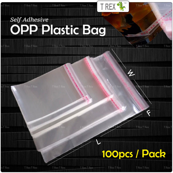 OPP Self Adhesive Plastic Bag / Transparent OPP Plastic Bag with Tape ...
