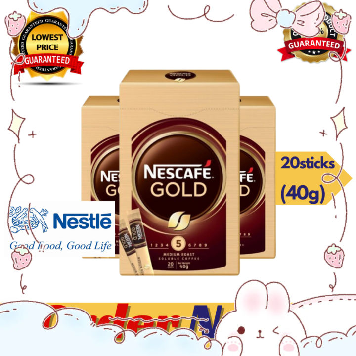 Nescafe Premium Gold Instant Coffee Box [20 Sticks per Box] | Lazada PH