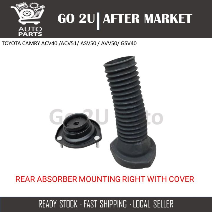 1SIDE 2PCS REAR ABSORBER MOUNTING RIGHT WITH COVER - 48750-33080 TOYOTA ...