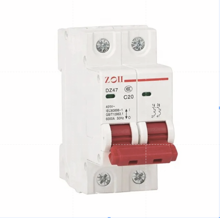mcb AC circuit breaker DC circuit breaker 10A 20A 25A 32A 40A 63A 125A ...