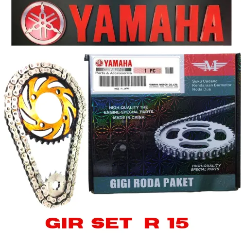 RANTAI GIR SET YAMAHA R 15 SATU SET RANTAI GIR DEPAN BELAKANG BAJA ...