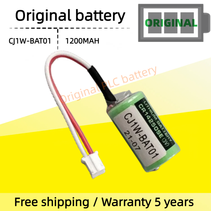 Original OMRON CJ1W-BAT01 CP1W CR14250SE-R 3V PLC CP2W lithium battery ...