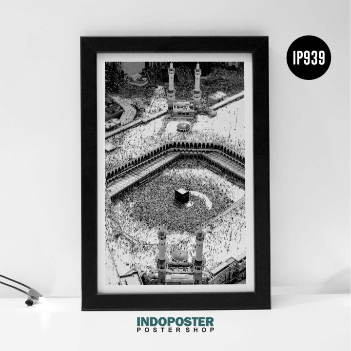 Poster Kabah Masjidil Haram Monochrome 01 A2 60X40cm | Lazada Indonesia