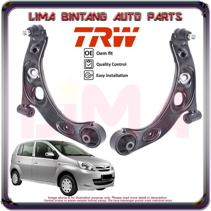 Perodua Viva Front Lower Arm , Control Arm Right / Left Side TRW ...