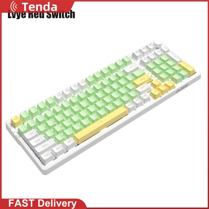 99 Keys Wireless Keyboard Bluetooth-compatible 5.0 USB Ajazz AK992 Hot ...