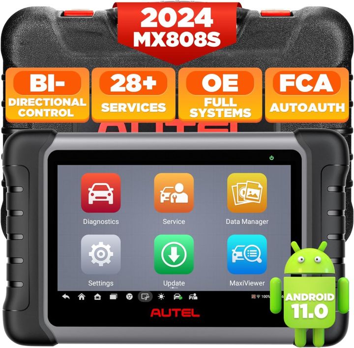 2024 Autel MaxiCOM MX808S 7 Inch OBD2 Scanner Full System,Car ...