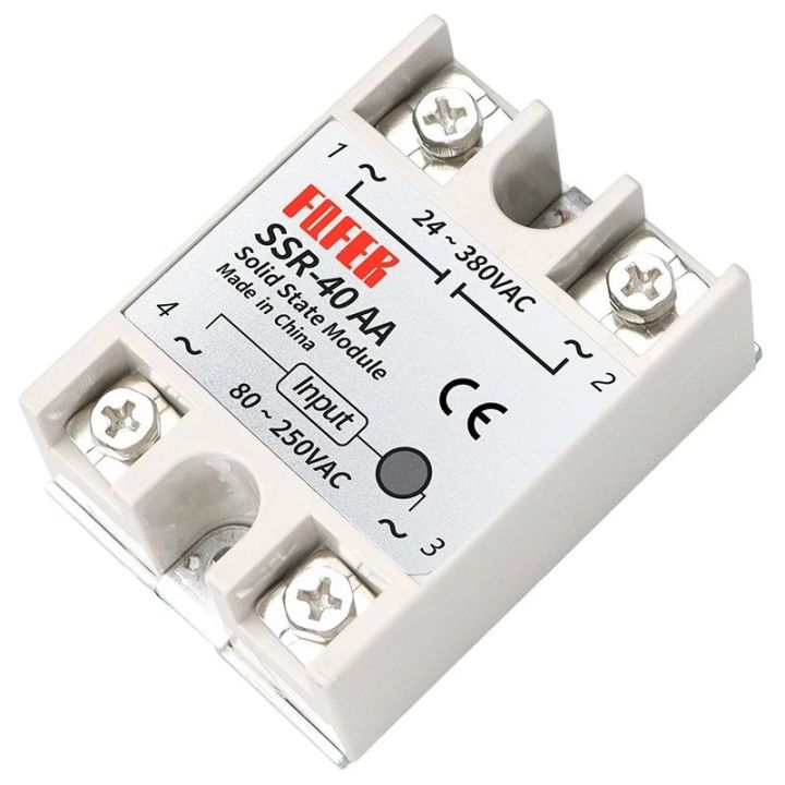 10A 25A 40A 60A AC-AC Single Phase Solid Stateรีเลย์AC SSR SSR-10AA SSR ...