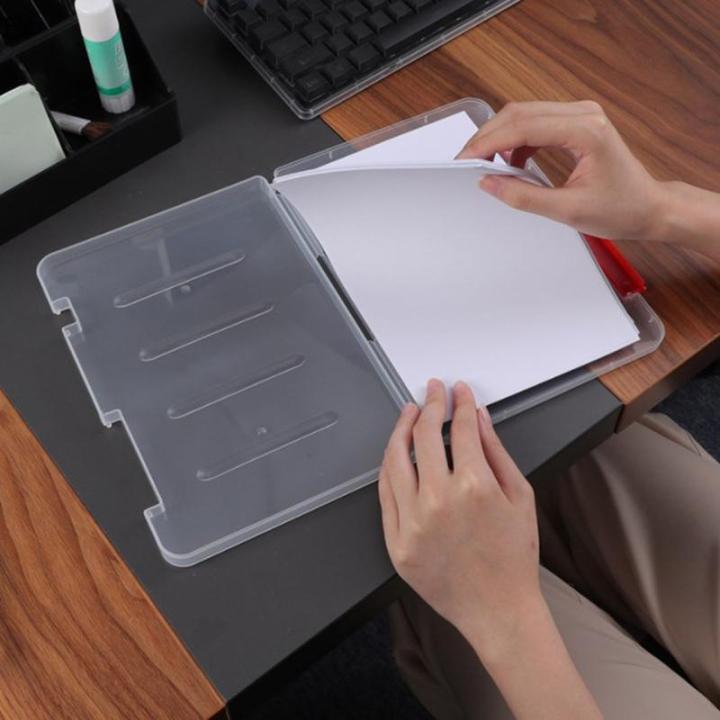 FY🐾 🎀 Six Colors A4 A5 File Box Clear Desk Document Paper Organizer ...