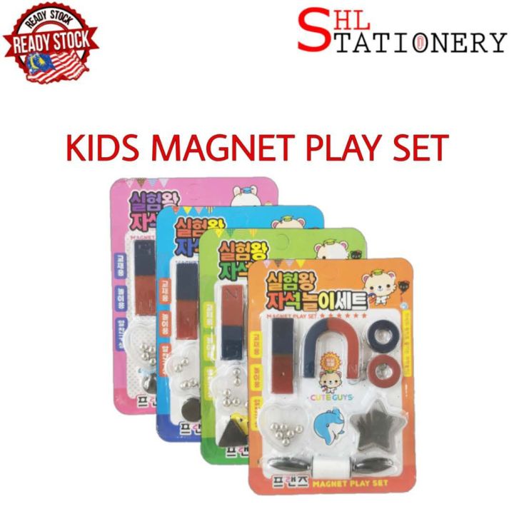 Kids Magnet Playing Set Experience Kits Tools U / O / L Shape Magnetic ...