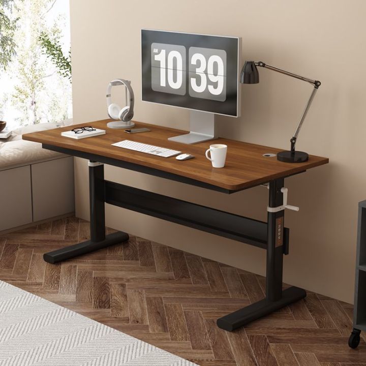 Height Adjustable Table Manual Lifting Table Leg Computer Table Home ...