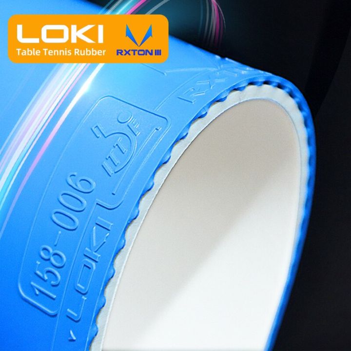 Loki RXTON 3 Table Tennis Rubber Blue Pink, 2.3mm Pimples-in ITTF ...