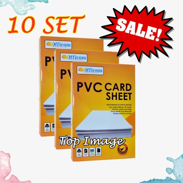 10 set PVC ID Sheet A4 - inkjet printable for ID Maker | Lazada PH