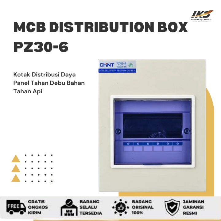 MCB Grup Distribution Box PZ30-6 Circuit Box Wiring Box | Lazada Indonesia