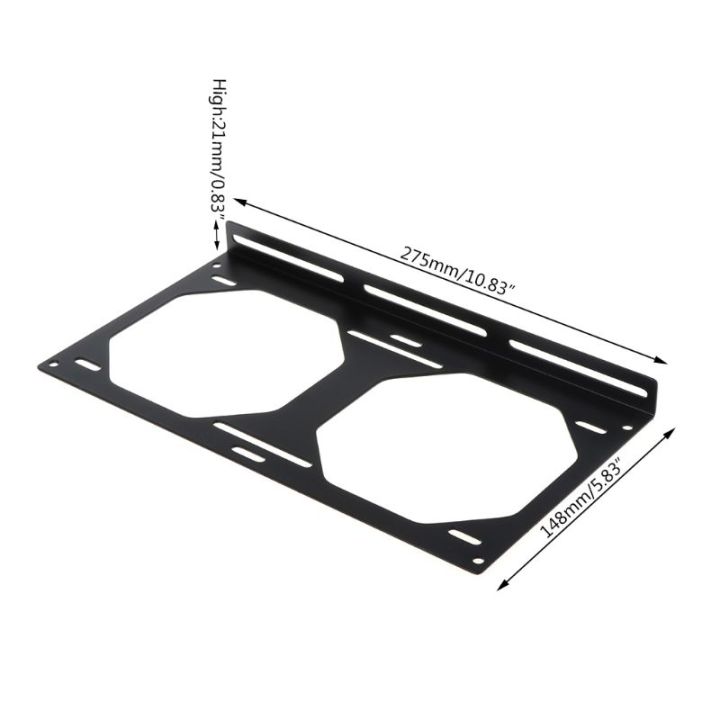 Fan Bracket 240 Radiator Mounting Bracket Water Cooler for 12/14CM Fan ...