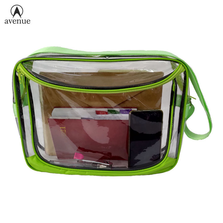 Avenue #346 Transparent PVC Clear Sling Bag Shoulder Bag Thick Plastic ...
