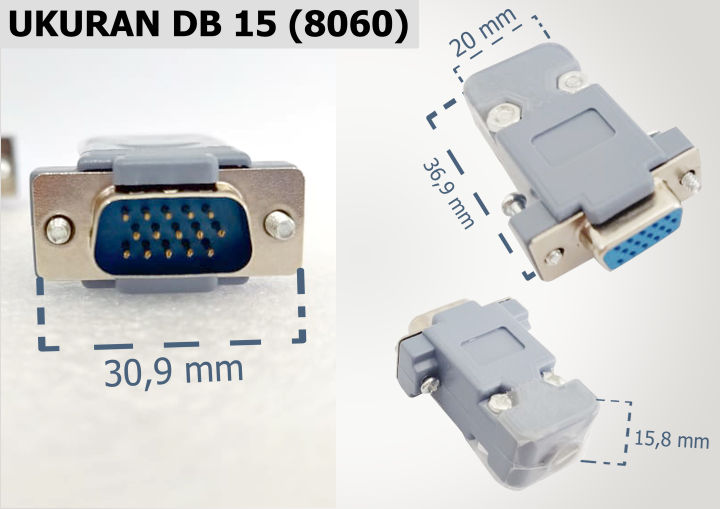 Connectors RS232 DB15 Male Female (8060) | Lazada Indonesia