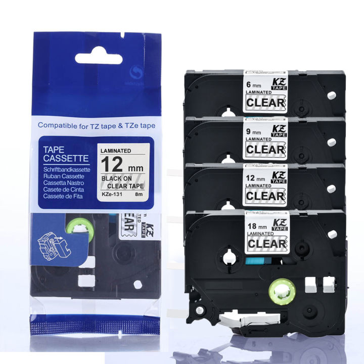 Compatible BROTHER Label Tape Cartridge TZe Series Laminated Stickers ...