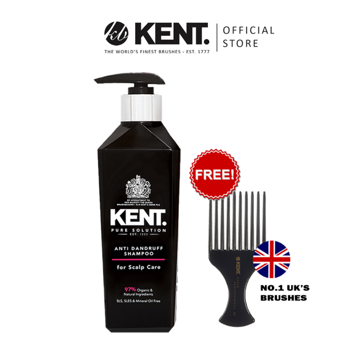Kent Pure Solution Anti-Dandruff Shampoo 400ml - 97% Organic (For ...