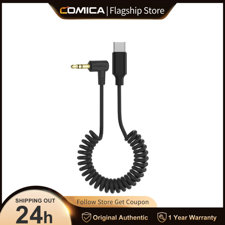 3.5mm TRS to USB-C Audio Adapter Cable, Comica CVM-D-UC II Audio Cable ...