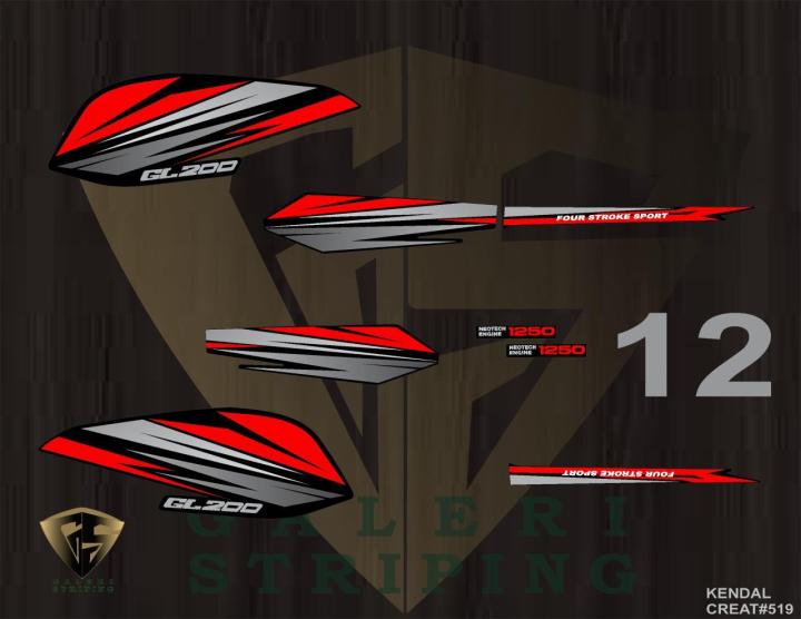 STIKER STRIPING DECAL GL PRO MAX 200 GRAFIS 12 | Lazada Indonesia