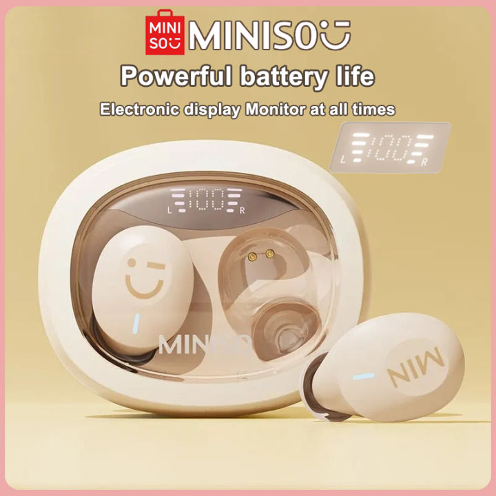 MINISO M11 Wireless Bluetooth Headset Smart Digital Display In-Ear ...