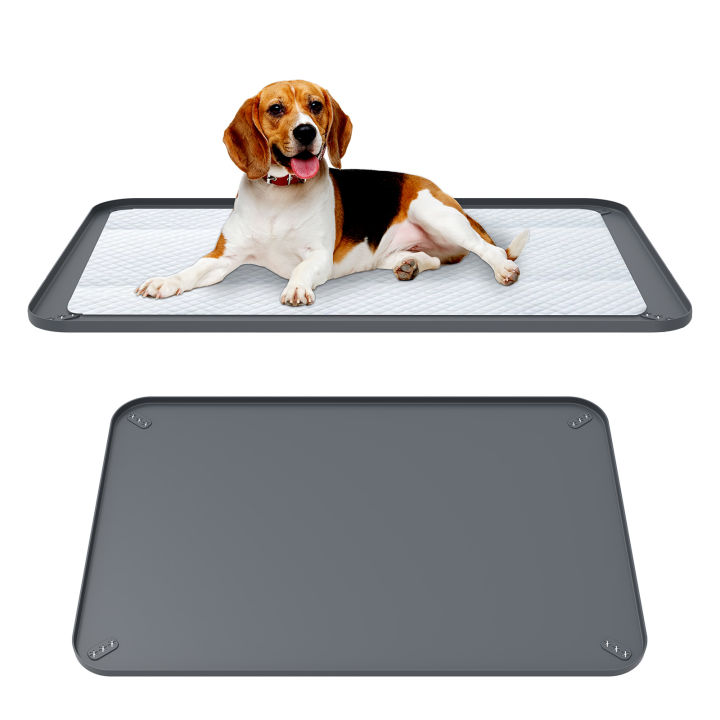 Dog Toilet Silicone Pee Pad Holder Foldable Leak Proof Foldable Puppy ...