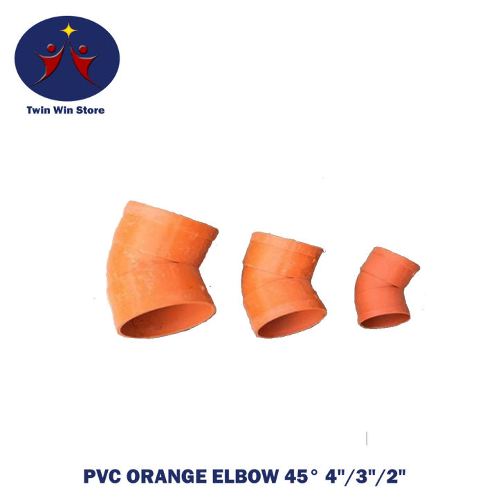 PVC ORANGE ELBOW 45° 4"/3"/2" | Lazada PH