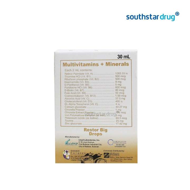Restor Big 30 ml Drops | Lazada PH