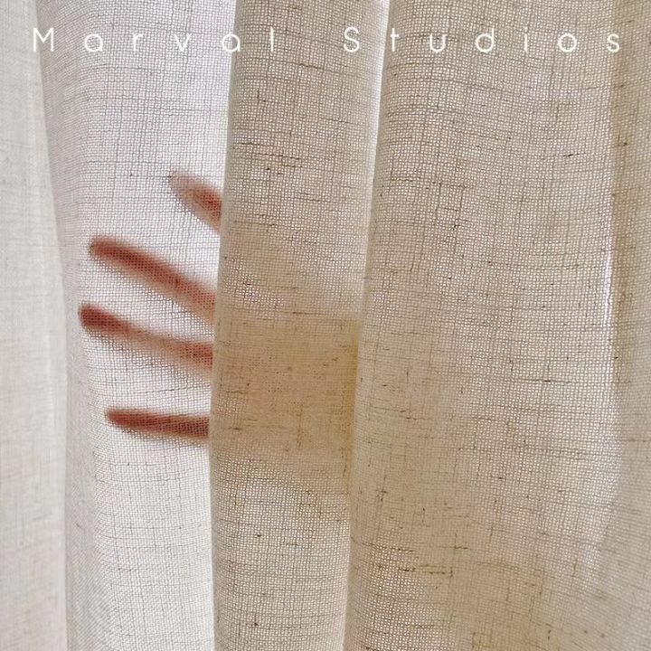 Modern Linen Sheer Curtain Japan Voile Tulle Window Drape Blind ...