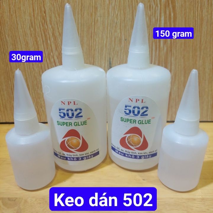 Keo Dán Siêu Dính NPL 502 Nhanh Khô, Đa Năng, Chai Nhỏ/Chai Lớn 30/150g ...