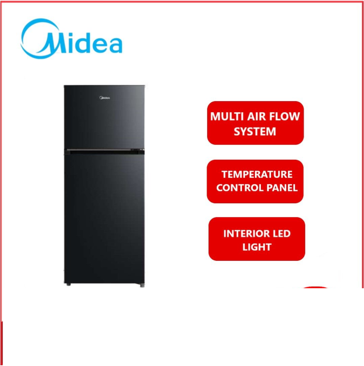 Midea Fridge 2 Door 330L MDRT384MTB30 With Multi Air Flow System | Lazada