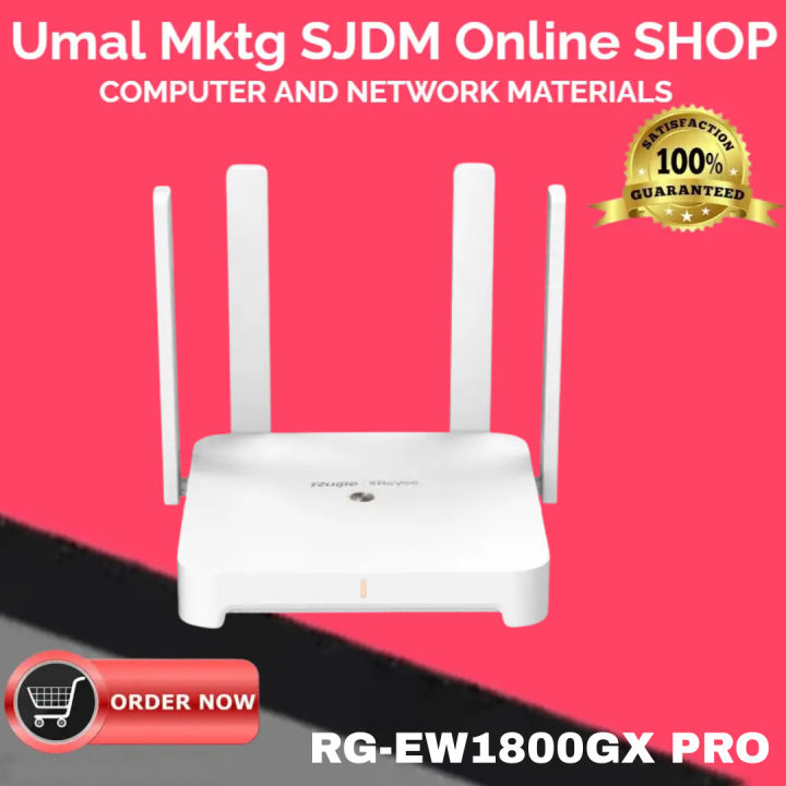 RUIJIE RG-EW1800GX PRO 1800M Wi-Fi 6 Dual-band Gigabit Mesh Router ...