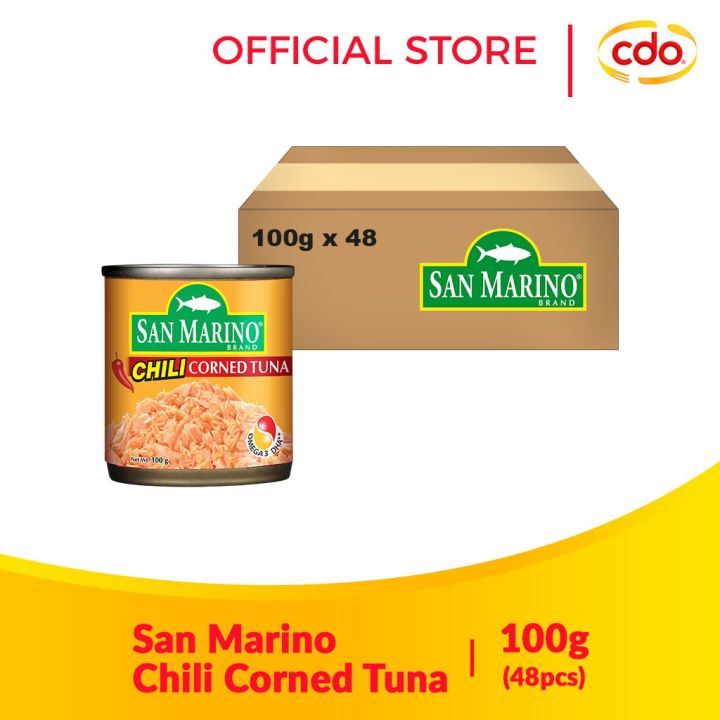 SAN MARINO Chili Corned Tuna 100g x 48 | Lazada PH