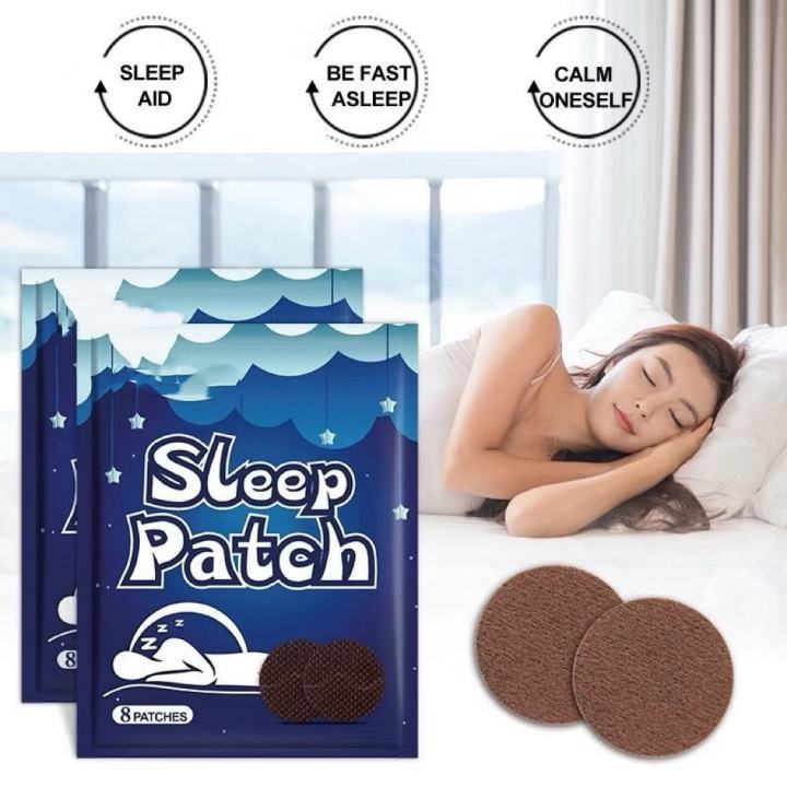 Sleep Patch 8 patches in 1 pouch | Anxiety Relief Relieve Headache Stress Plaster Improve ...