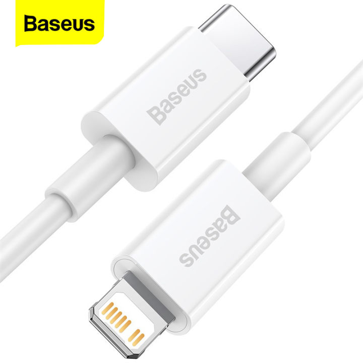 Baseus USB Type C PD 20W Cable for iPhone SE 11 12 13 14 Pro Max X XS 8 ...